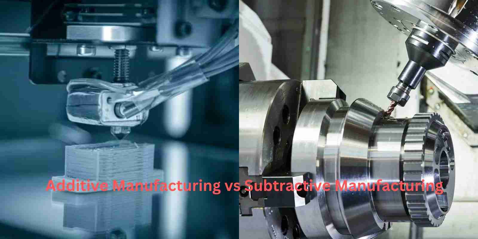 Additive Manufacturing vs Subtractive Manufacturing