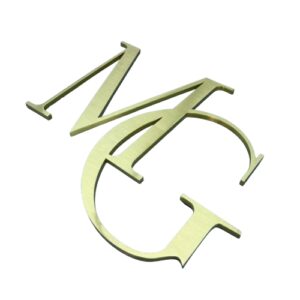 Letras metálicas personalizadas