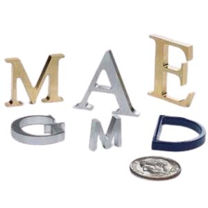 Letras metálicas personalizadas