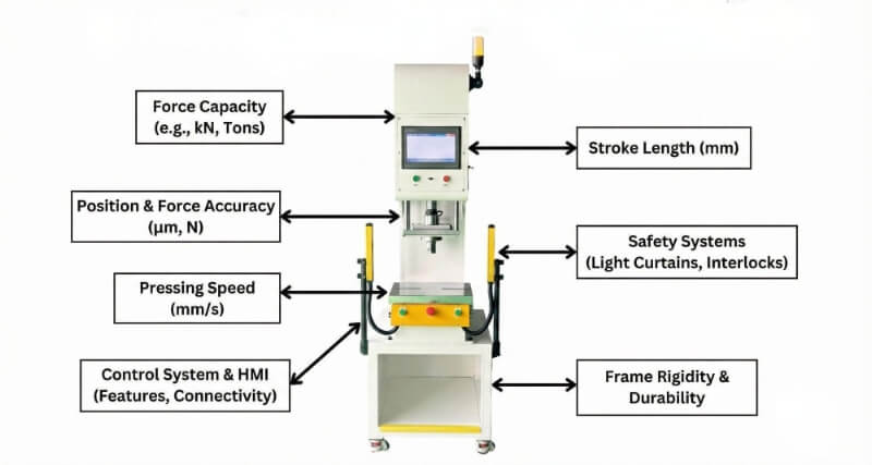 Key Specifications to Check When Buying a Servo Press